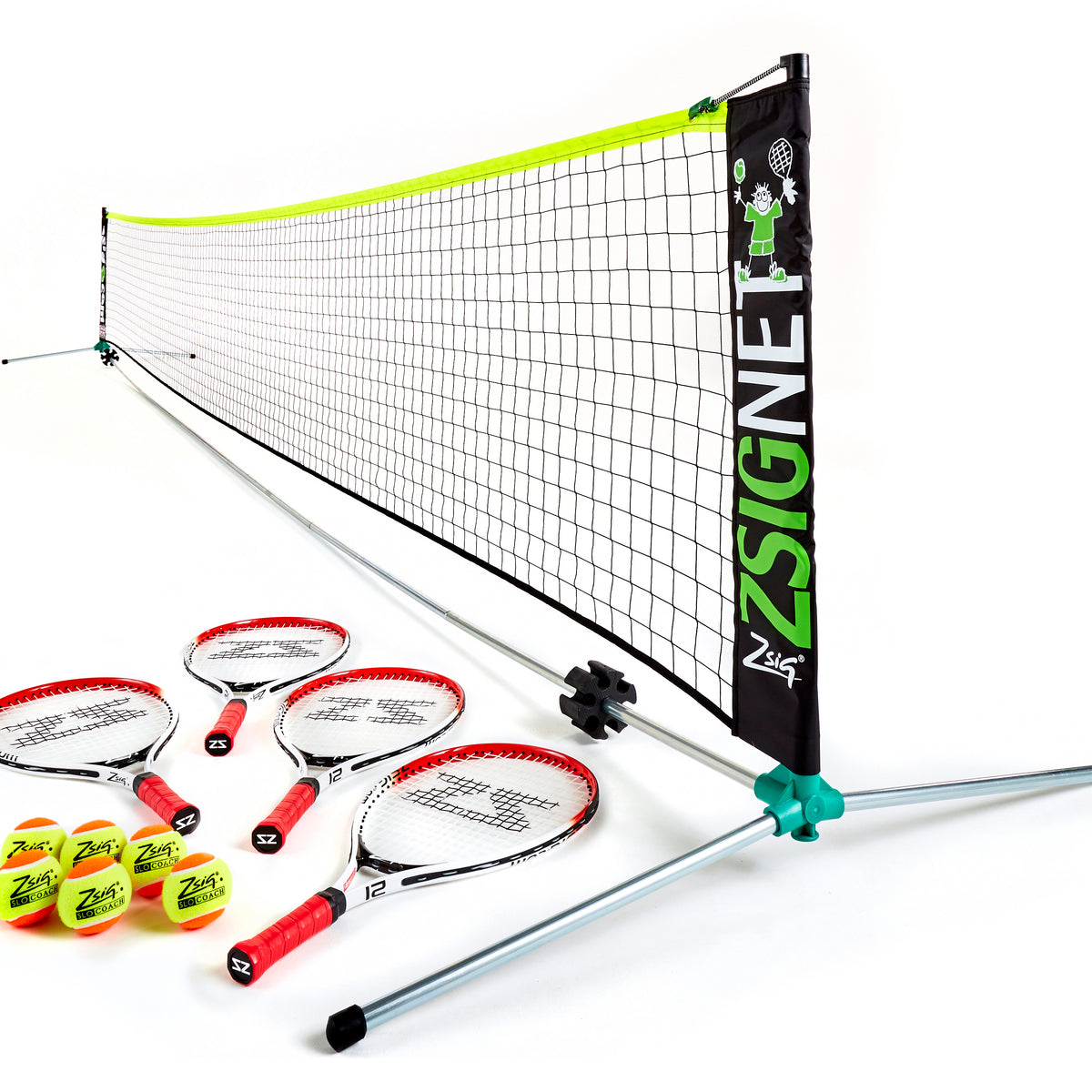 Mini Tennis | Classic Set | with 6m Net – Zsig