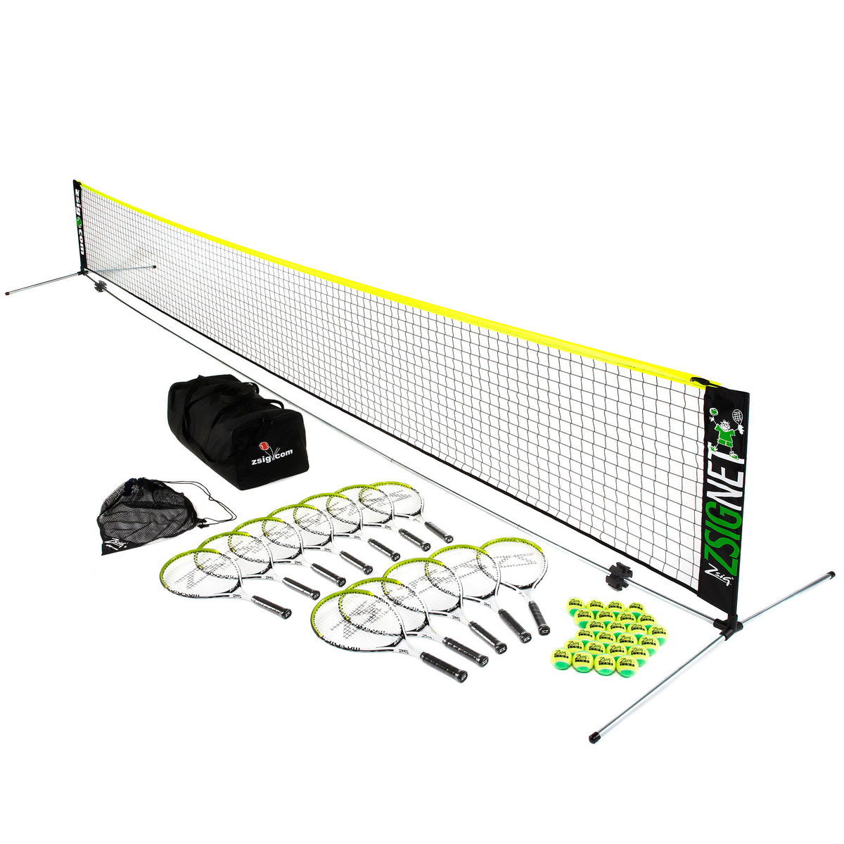 Mini Tennis | Green Set | with 6m Net – Zsig