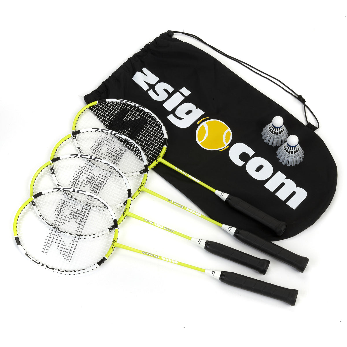 Badminton | Sting 100 Rackets | Family Set of 4 – Zsig