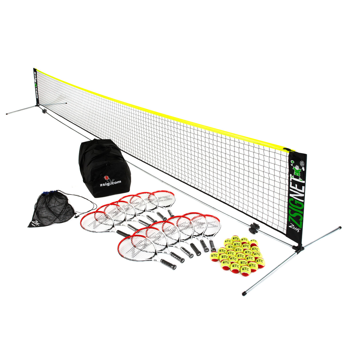 Mini Tennis | Red Set | with 6m Net – Zsig